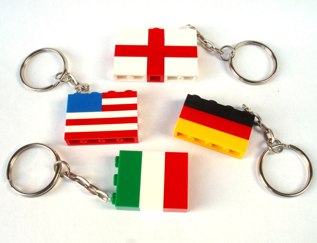 World Flag Keychain Keyring Countries Keychain Wedding Favours Handmade ...