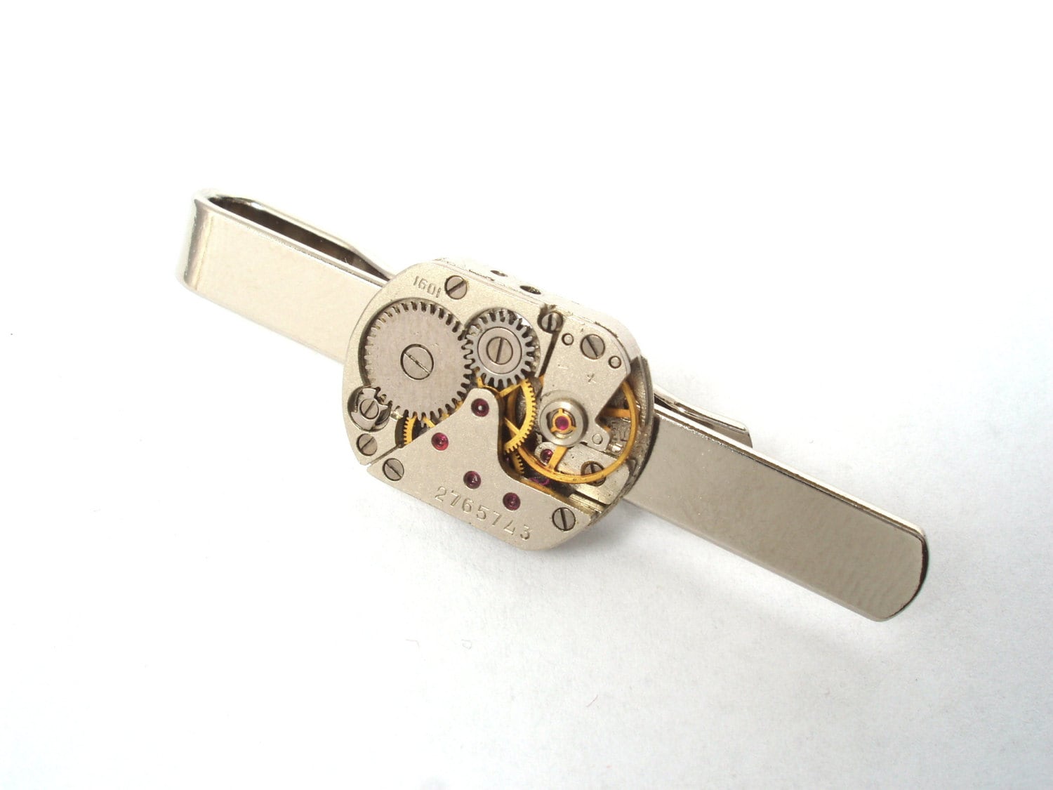 Valentines Day Gift Watch Movement Cufflinks with Rubies | Etsy