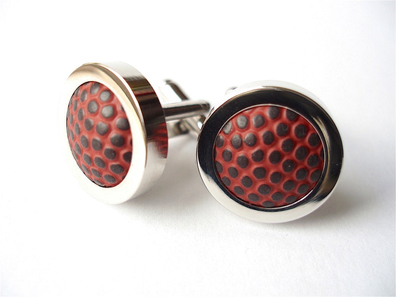 Real Sports Ball Cufflinks Handmade From Real Golf Balls Baseballs ...