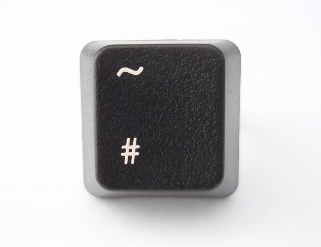Hashtag Ring # Handmade From a Computer Keyboard Key Ring Recycled Ring ...