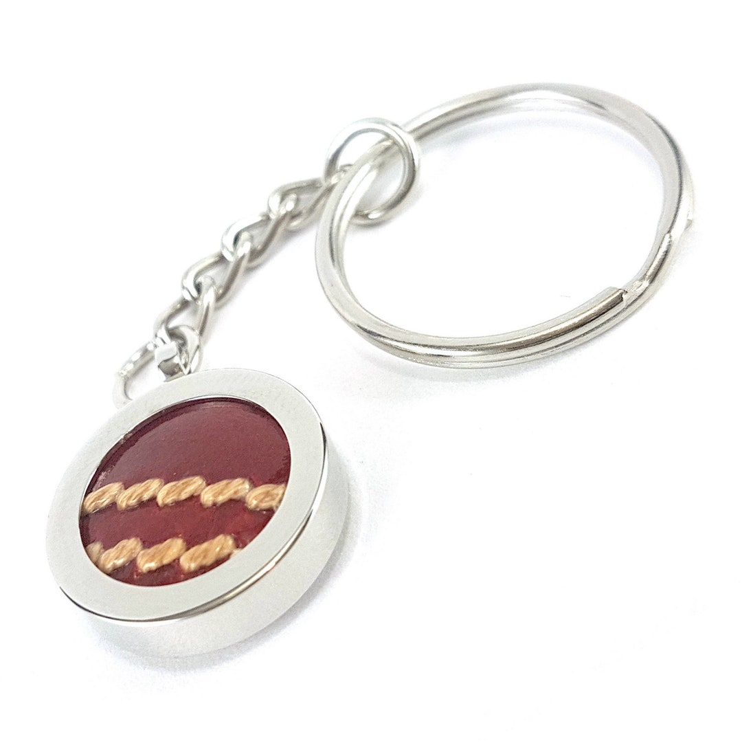 Cricket Ball Keyring / Keychain Handmade From a Real Cricket Ball - Etsy
