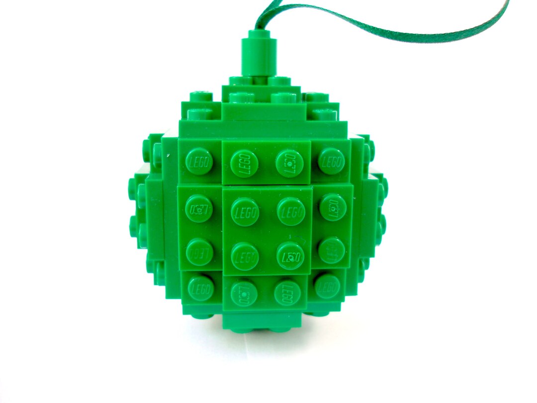 Christmas Bauble Handmade With Lego(r) Bricks Green Christmas ...