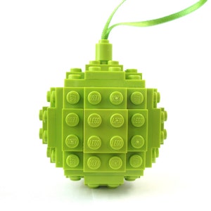 Bauble Handmade With Legor Bricks Lime Christmas Bauble Christmas Tree ...