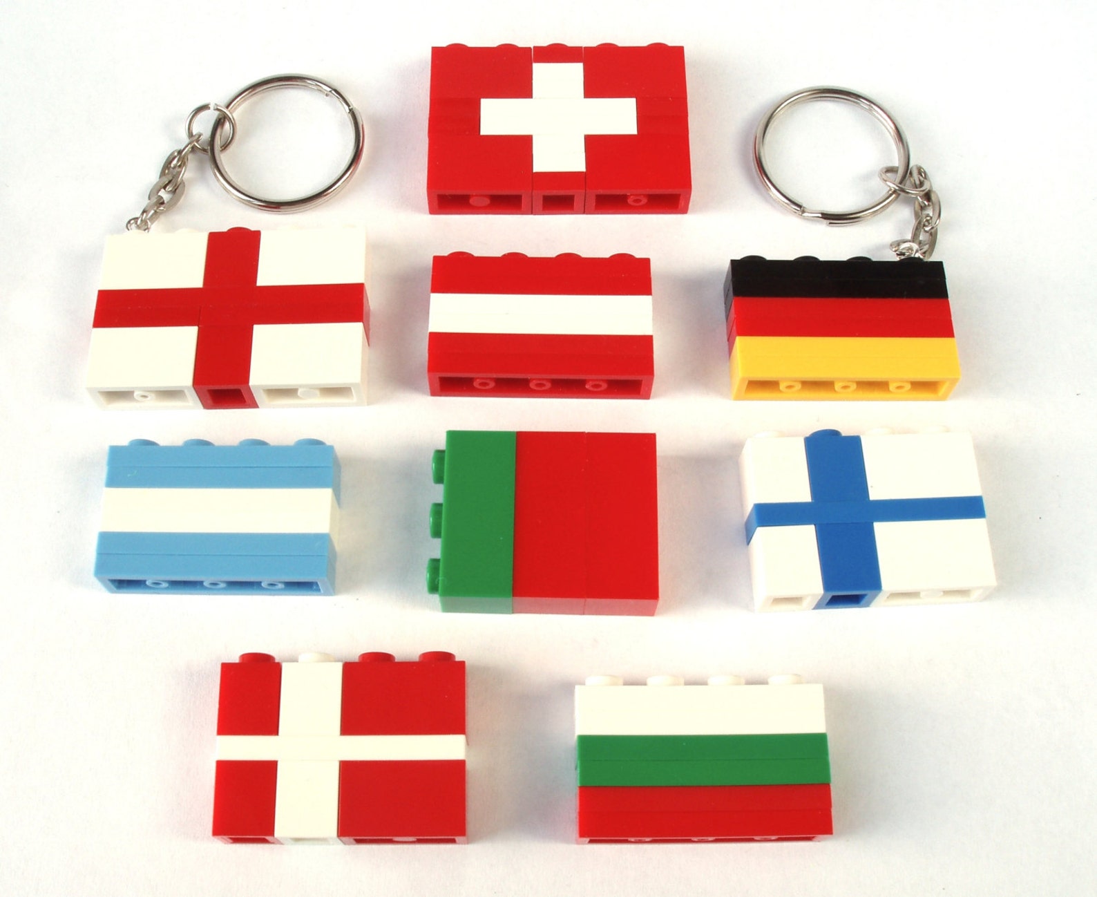World Flag Keychain Keyring Countries Keychain Wedding Favours Handmade ...