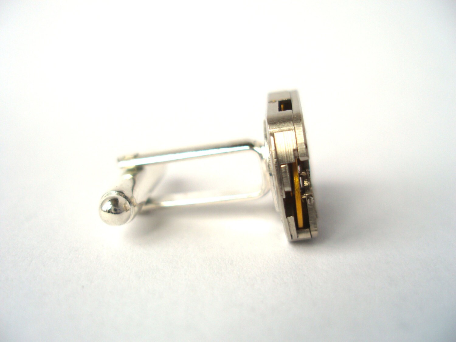 Valentines Day Gift Watch Movement Cufflinks with Rubies | Etsy