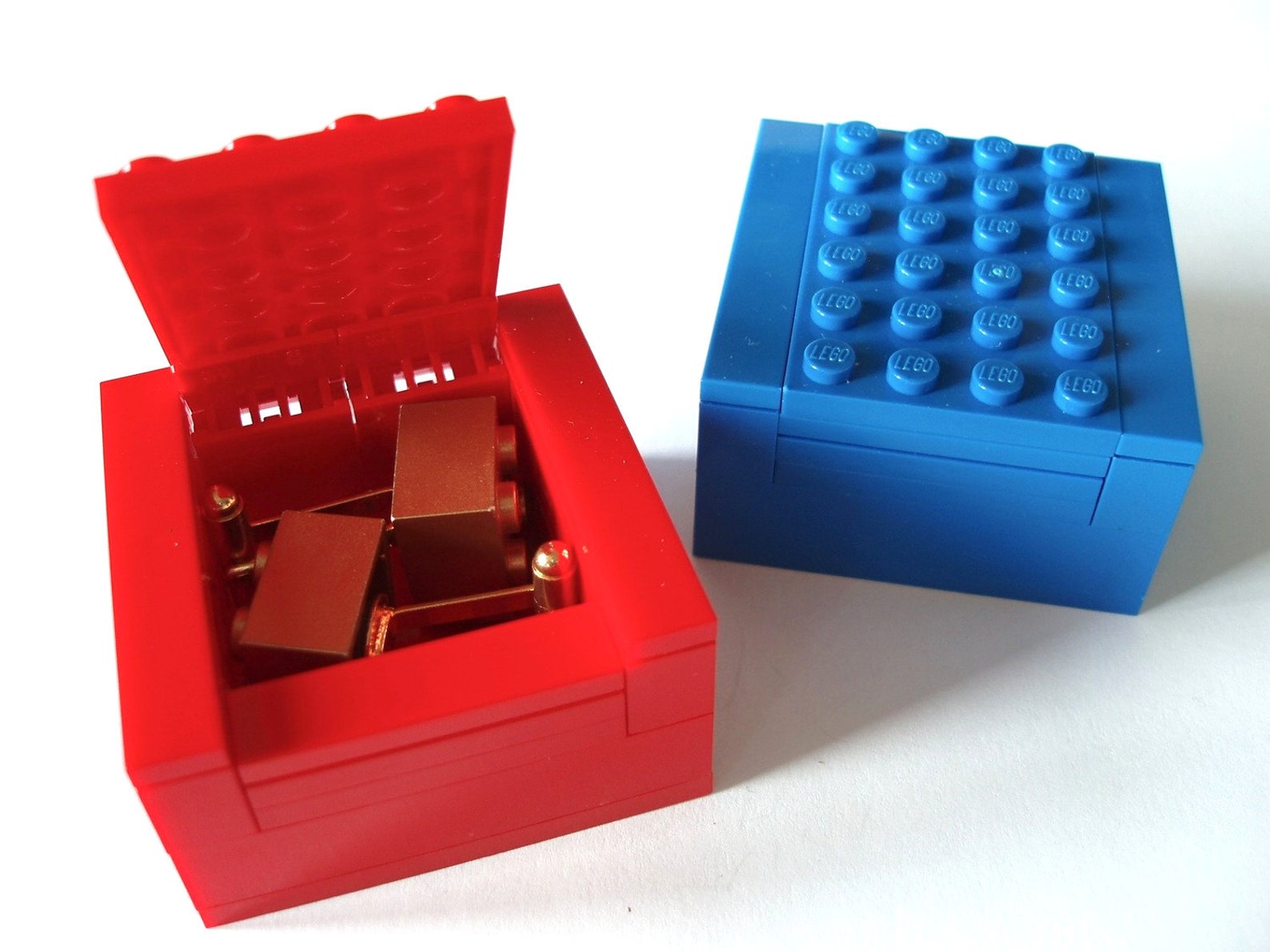 Gemelos hechos a mano con ladrillos LEGO cromados. - Etsy México