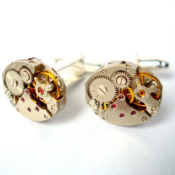 Clock Cufflinks - Etsy