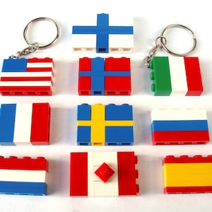 World Flag Keychain Keyring Countries Keychain Wedding Favours Handmade ...