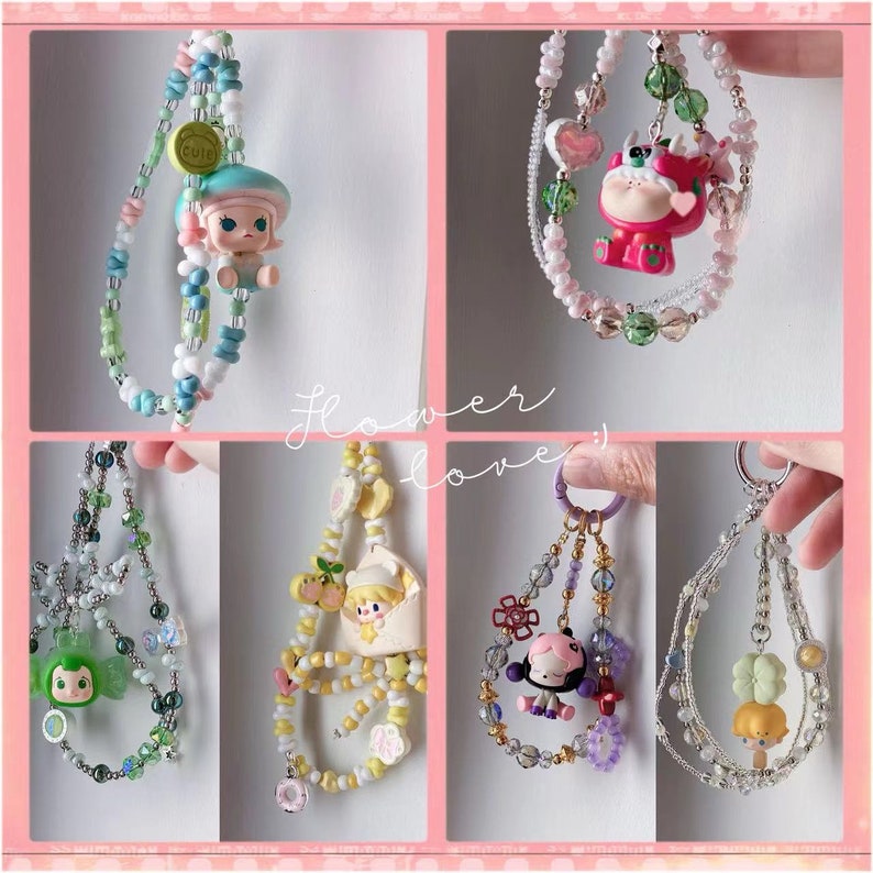 Personalized Gift Popmart Collectible Figures Phone Chain - Etsy