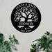 Welcome Family Tree of Life Metal Sign Personalized Wall Art Custom ...