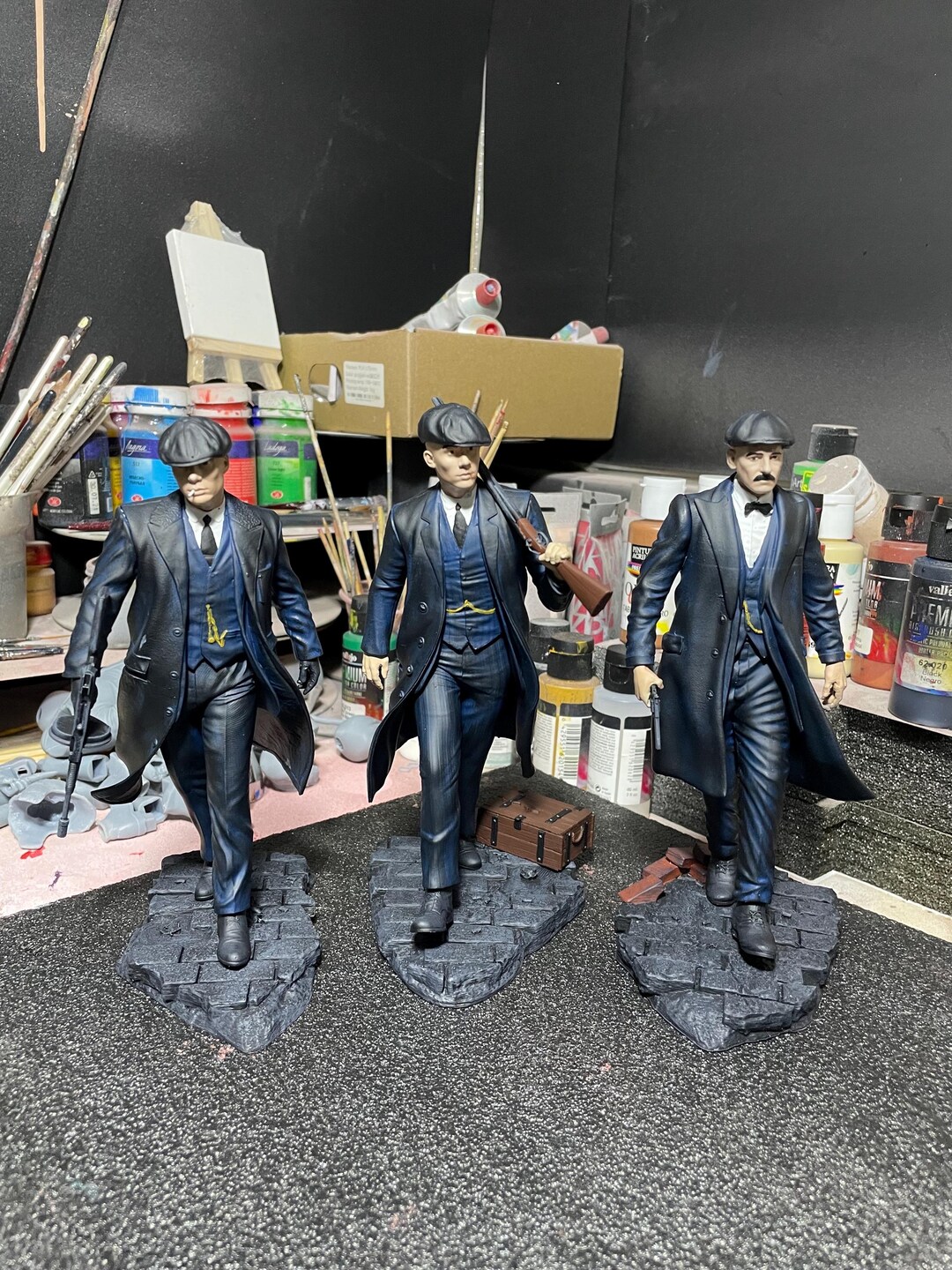 Figures the Peaky Blinders in Resin 18cm - Etsy