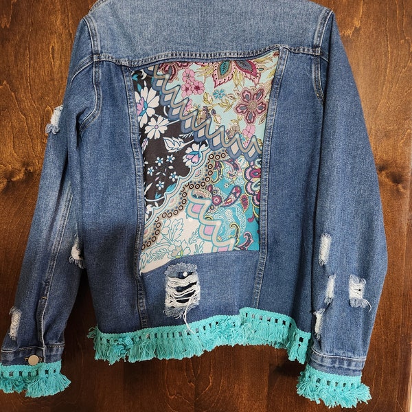 Upcycled Jean Jacket - Etsy