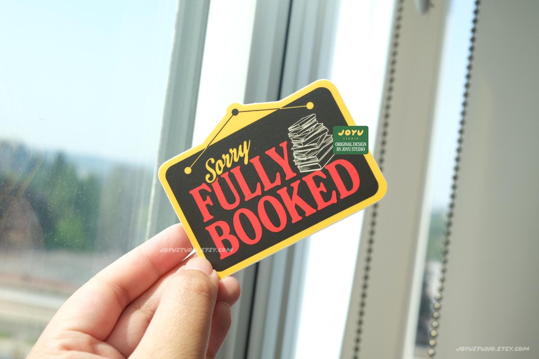 Fully Booked Sign Sticker, 80s Retro Sign Bookish Sticker for Kindle ...