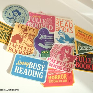 Sticker Late Night Readers Club, Retro Bookish Vinyl Sticker for Kindle ...