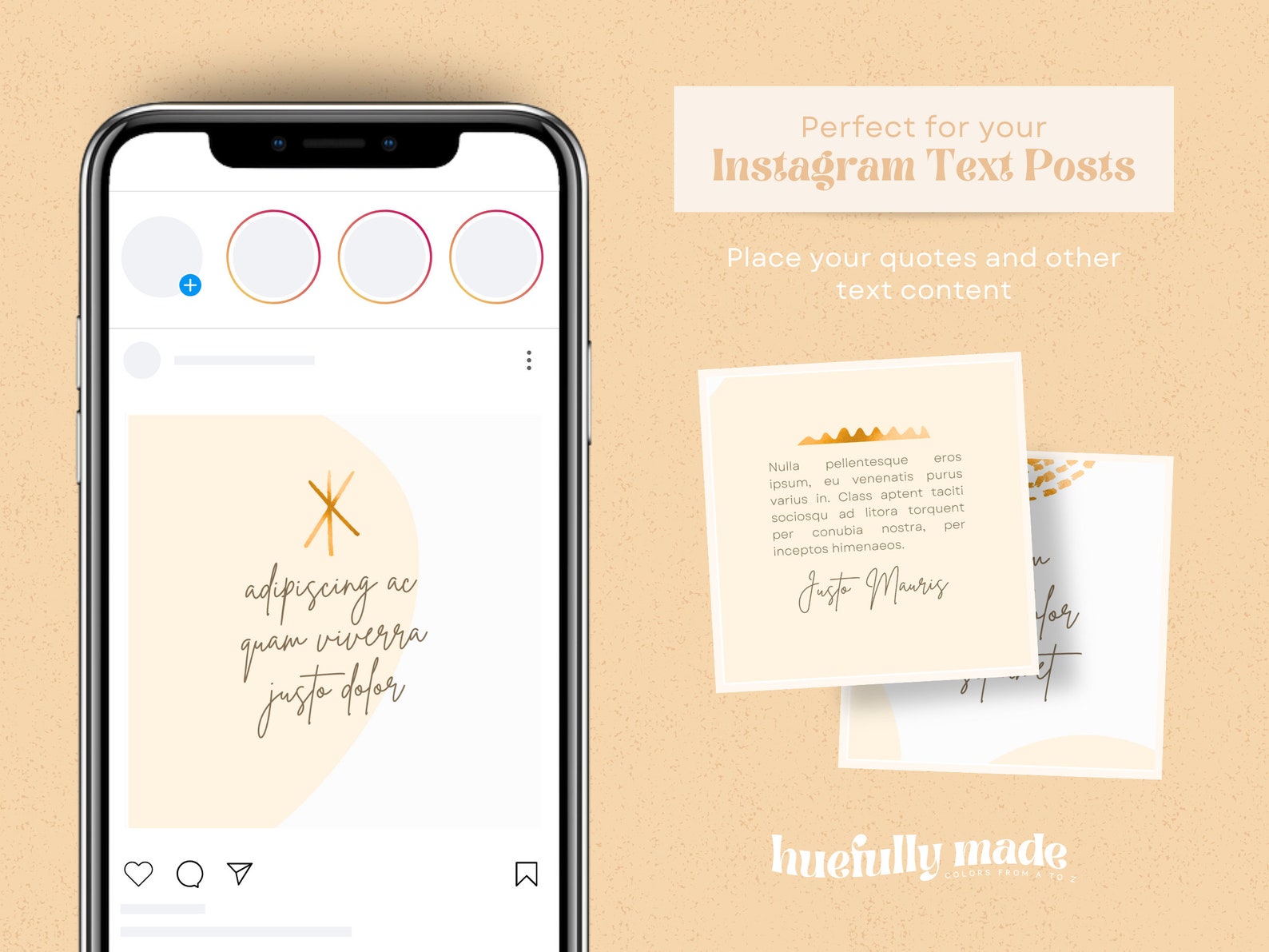 Instagram Puzzle Post Template in Canva - Light Beige White Minimalist ...