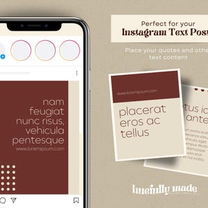 Instagram Puzzle Post Template in Canva - Minimalist Ash Gray Beige Red ...