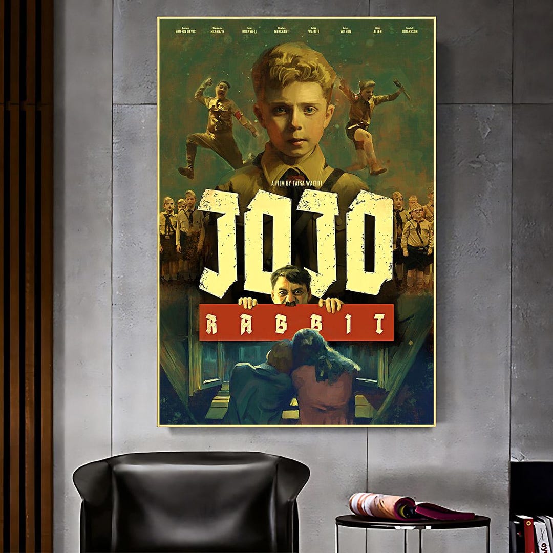 Jojo Rabbit Movie Poster - High Quality Canvas Art Printing - Classic ...