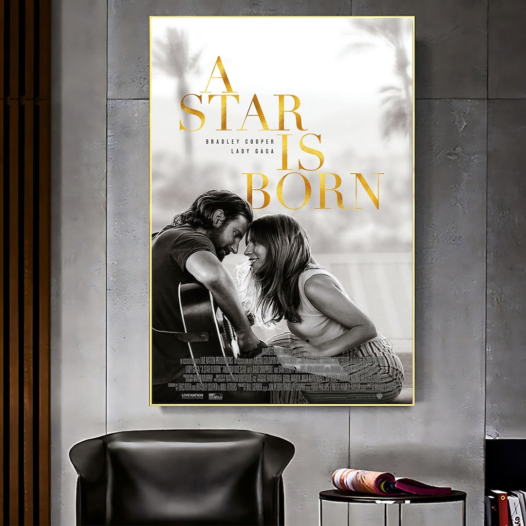 A Star is Born Movie Poster - High Quality Canvas Art Printing ...