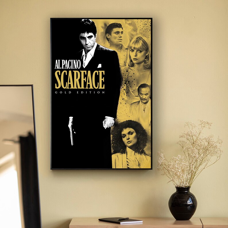 Scarface Movie Poster - High Quality Canvas Art Printing - Classic and ...