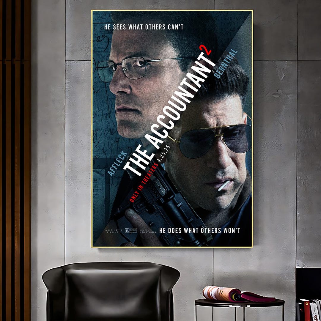 The Accountant 2 Movie Poster - High Quality Canvas Art Printing ...