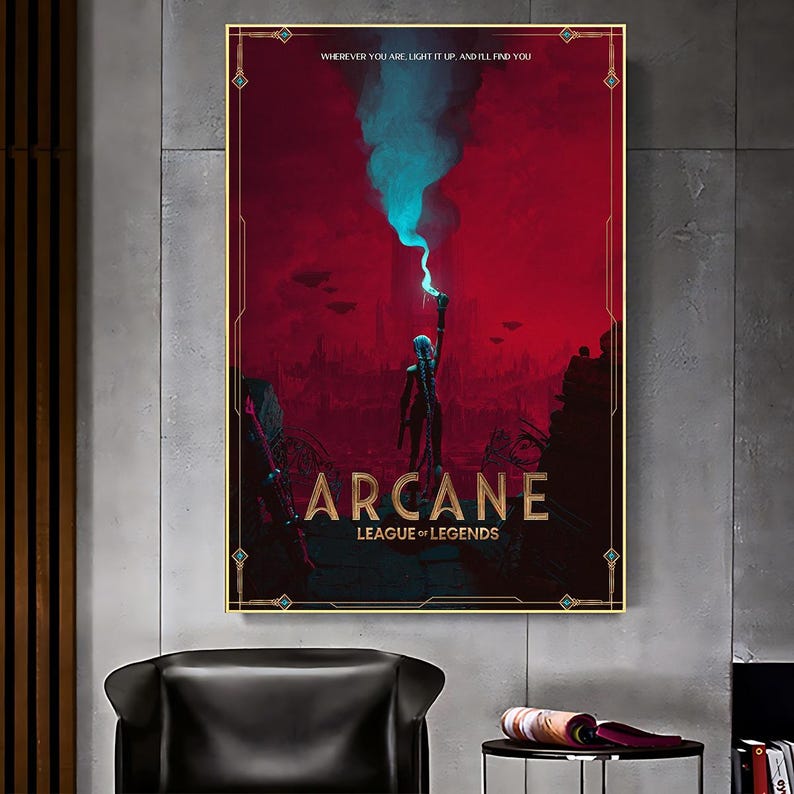 Arcane Saison 2 TV Poster High Quality Canvas Poster Classic and Modern ...