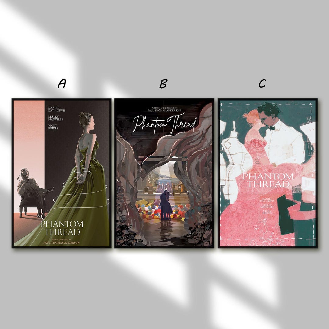 Phantom Thread Movie Poster - High Quality Canvas Art Printing ...