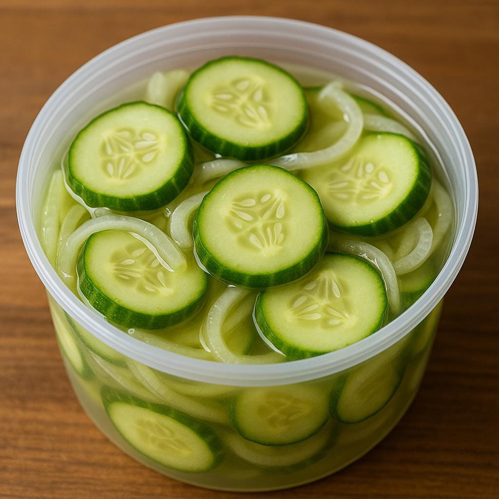 Amish Freezer Pickles Recipe Sweet & Tangy Refrigerator Pickles (PDF ...