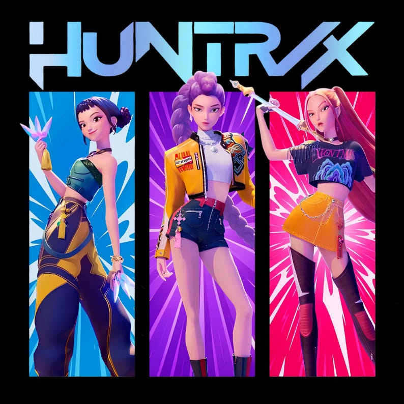 Pack imagenes cliparts PNG de K Pop Huntrix, Demon hunters k pop, Saja ...
