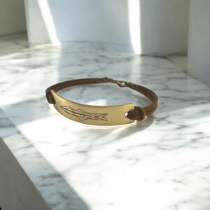 Vidarr Viking Symbol Brass Bracelet, Brass Bracelet With Vidarr Symbol ...