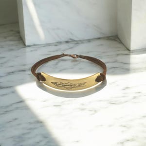 Vidarr Viking Symbol Brass Bracelet, Brass Bracelet With Vidarr Symbol ...