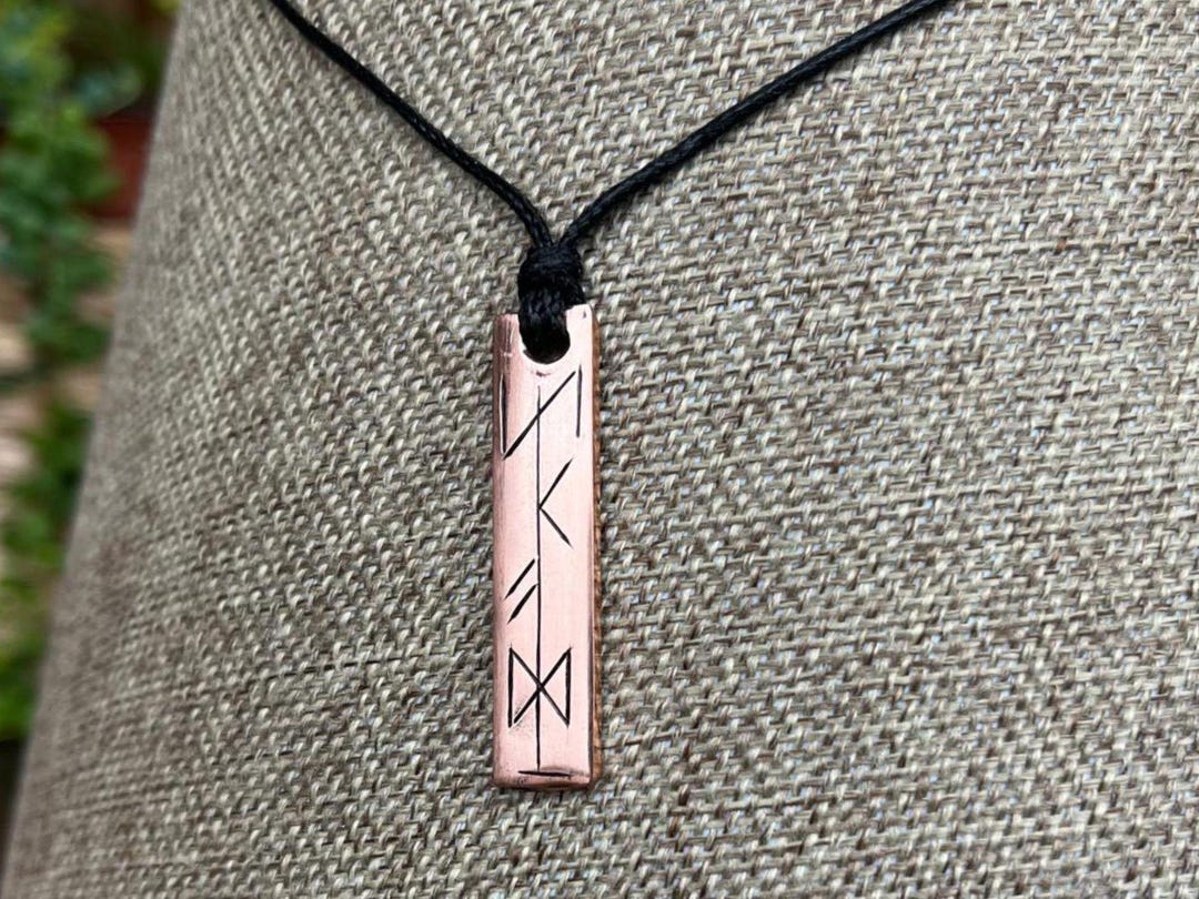 Skadi Viking Symbol Necklaces, Copper Necklaces With Skadi Symbol ...
