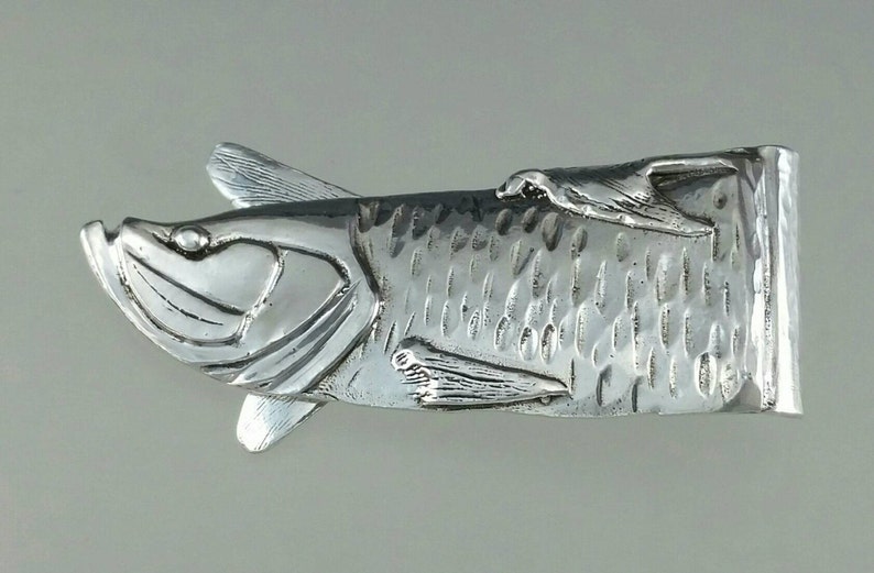 Silver Tarpon Fish Money Clip Hand Made Mens Wear Handcrafted - Etsy
