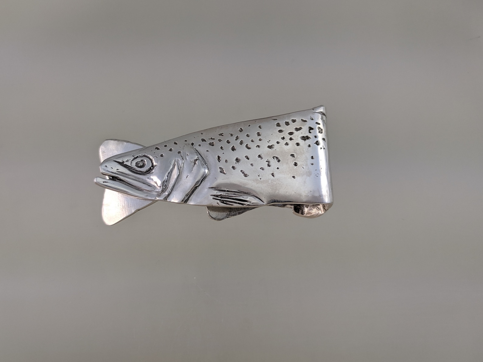 Silver Rainbow Trout Fish Money Clip Hand Made Sterling Silver - Etsy