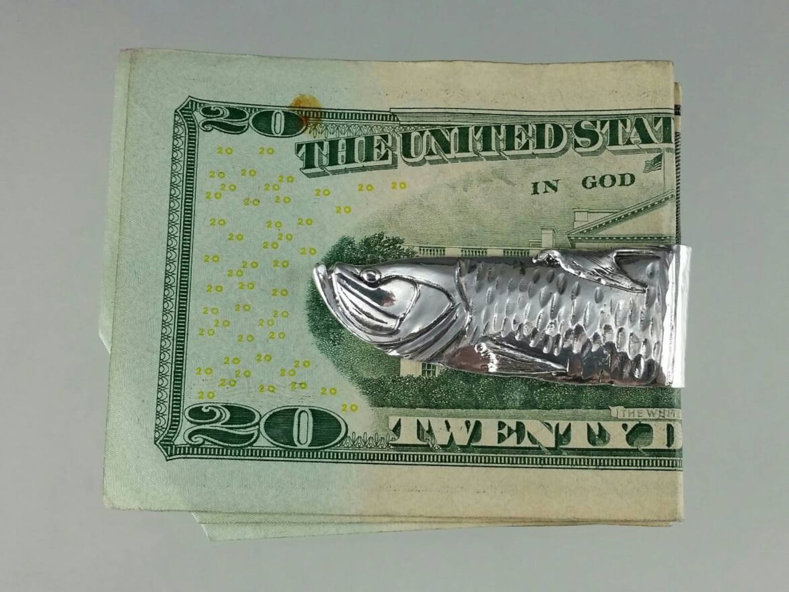 Silver Tarpon Fish Money Clip Hand Made Mens Wear | Etsy