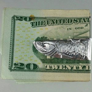 Silver Tarpon Fish Money Clip Hand Made Mens Wear Handcrafted by Peter ...
