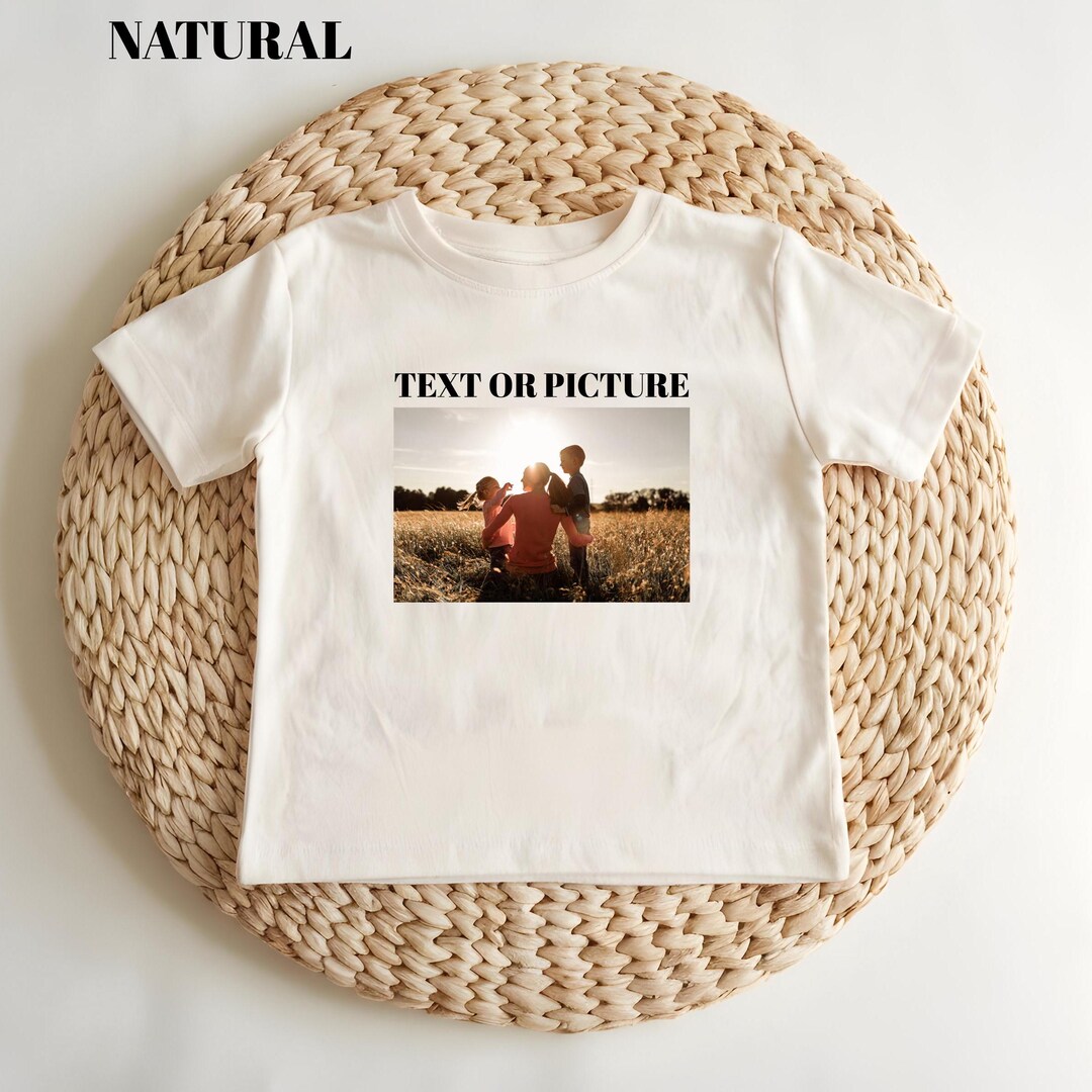 Custom Photo Toddler Shirt, Custom Photo Shirt, Personalized Text ...