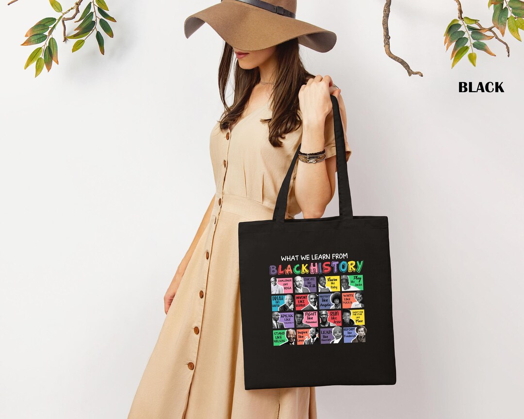 What We Learn From Black History Bag, Black History Month Tote Bag ...