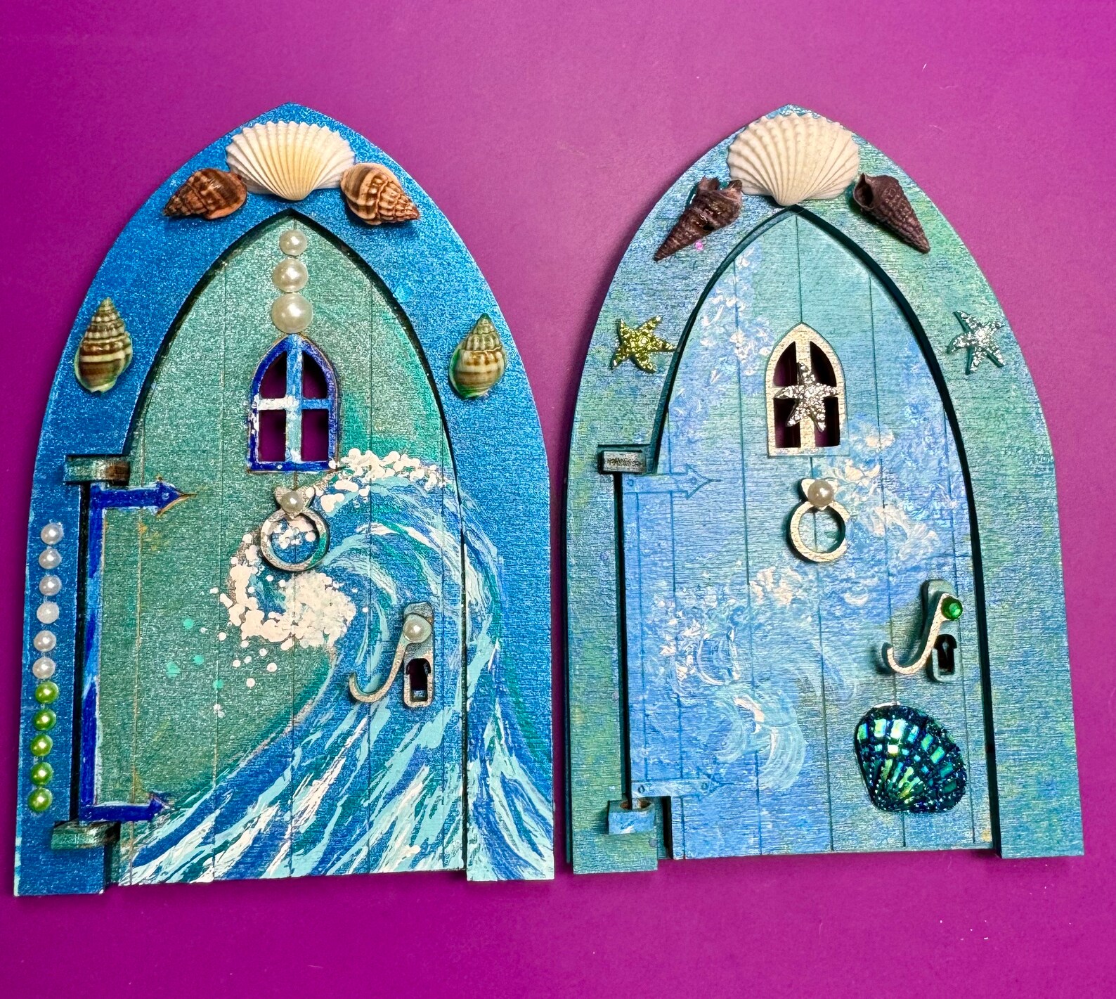 Enchanted Fairy Door: Marina, Fairy of the Sea, Magical Decor - Etsy