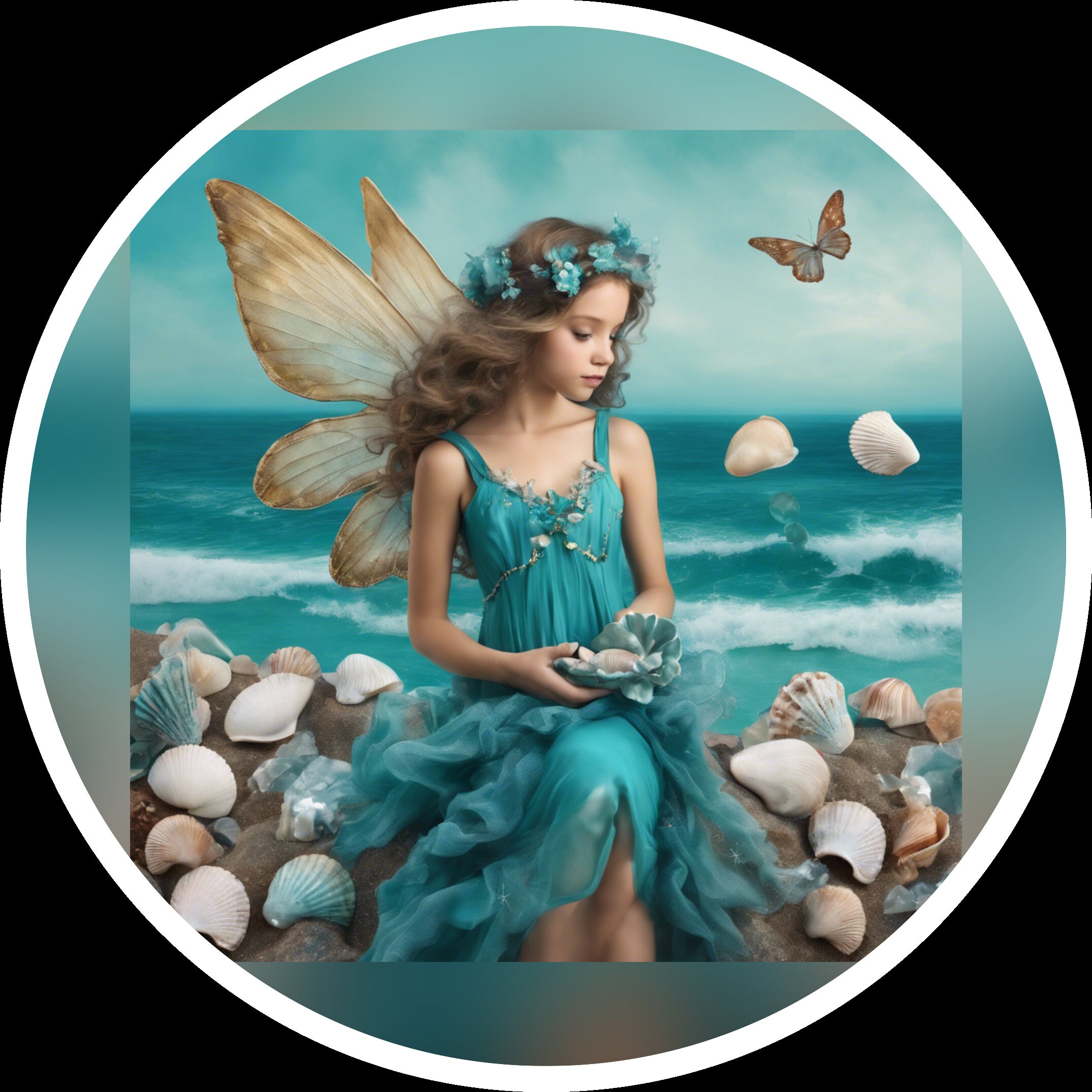 Enchanted Fairy Door: Marina, Fairy of the Sea, Magical Decor - Etsy