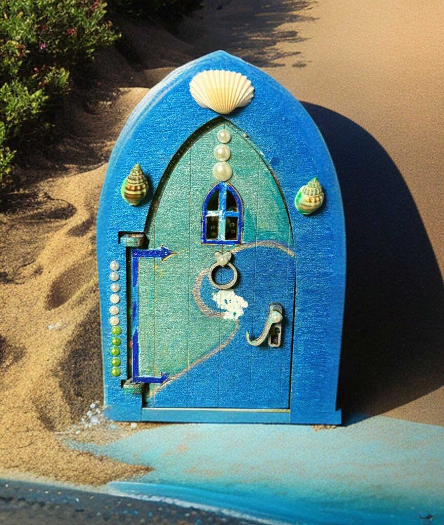 Enchanted Fairy Door: Marina, Fairy of the Sea, Magical Decor - Etsy