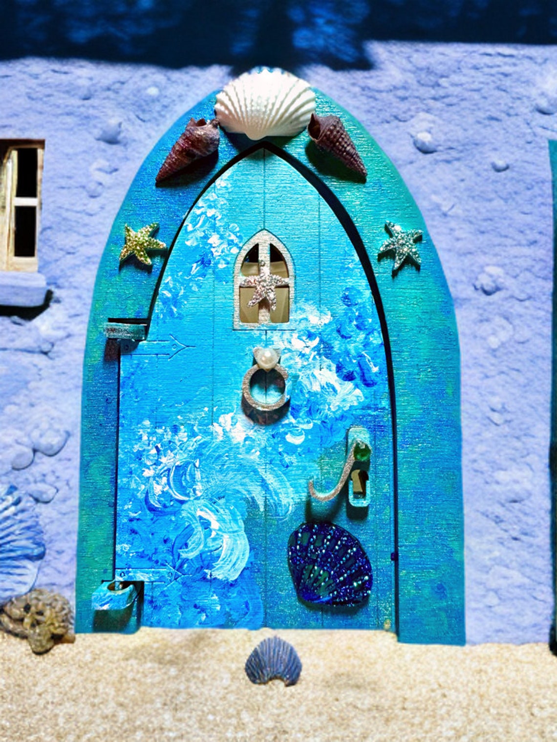Enchanted Fairy Door: Marina, Fairy of the Sea, Magical Decor - Etsy