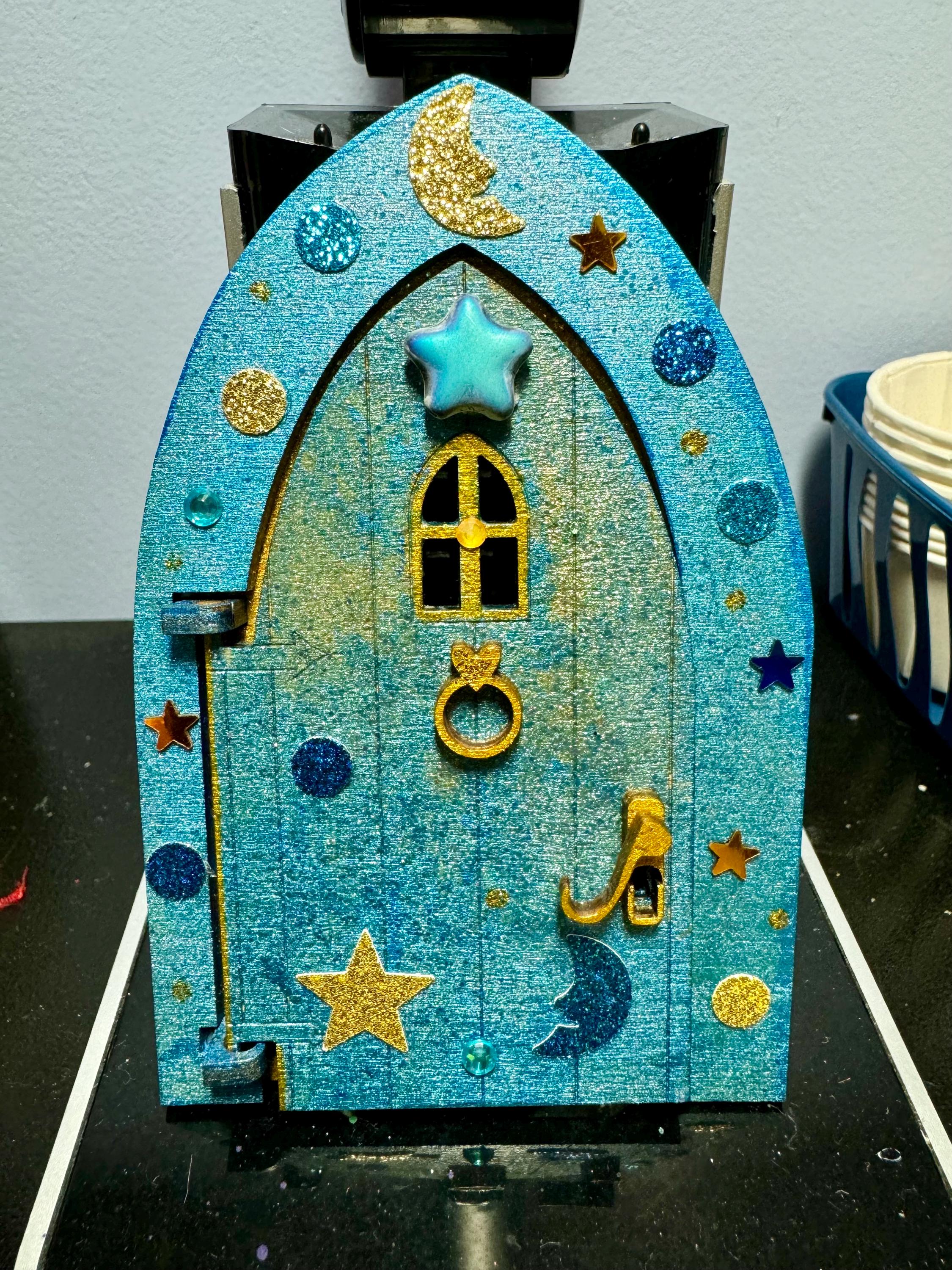 Enchanted Fairy Door: Celestial Fae, Luna, Magical Indoor Decor - Etsy