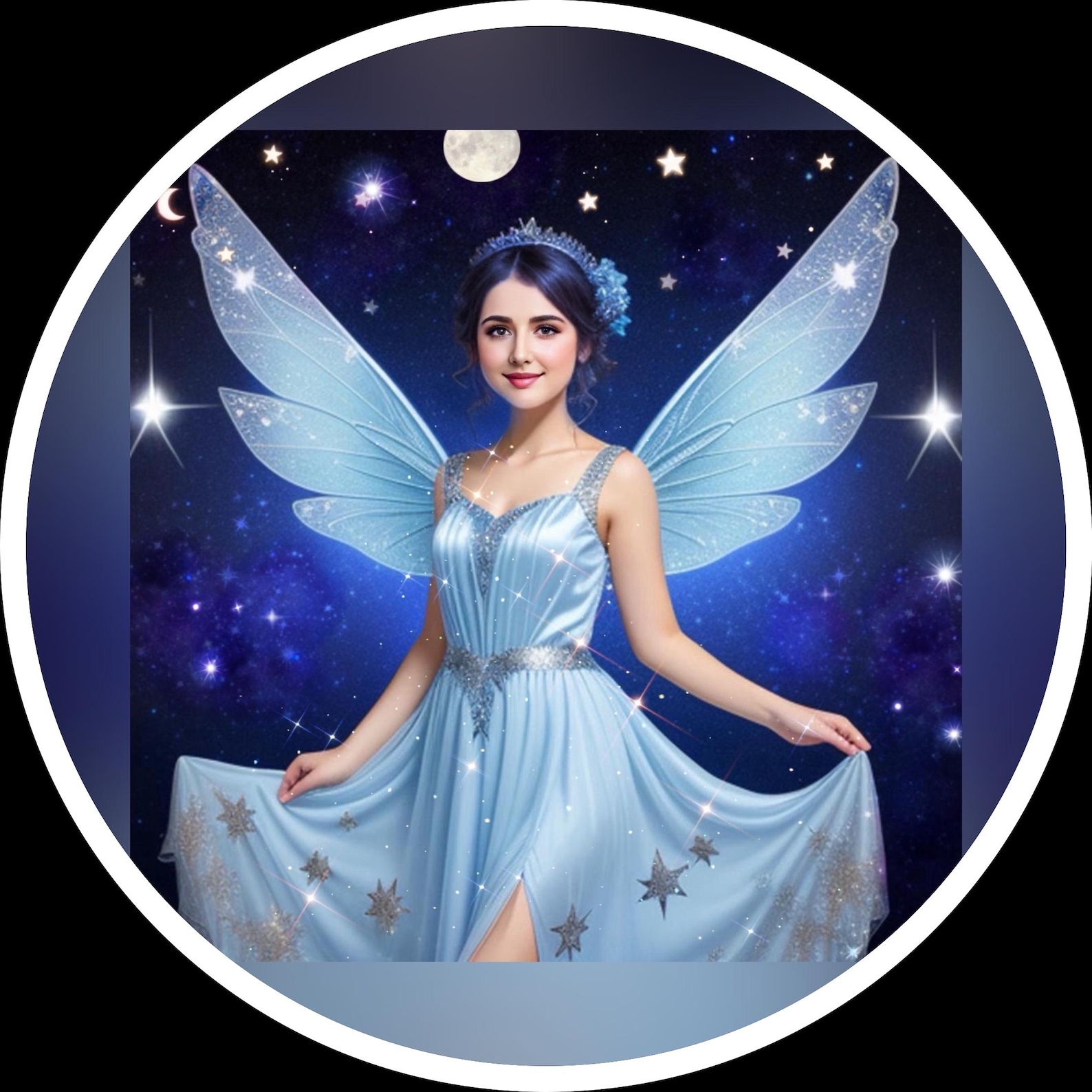 Enchanted Fairy Door: Celestial Fae, Luna, Magical Indoor Decor - Etsy