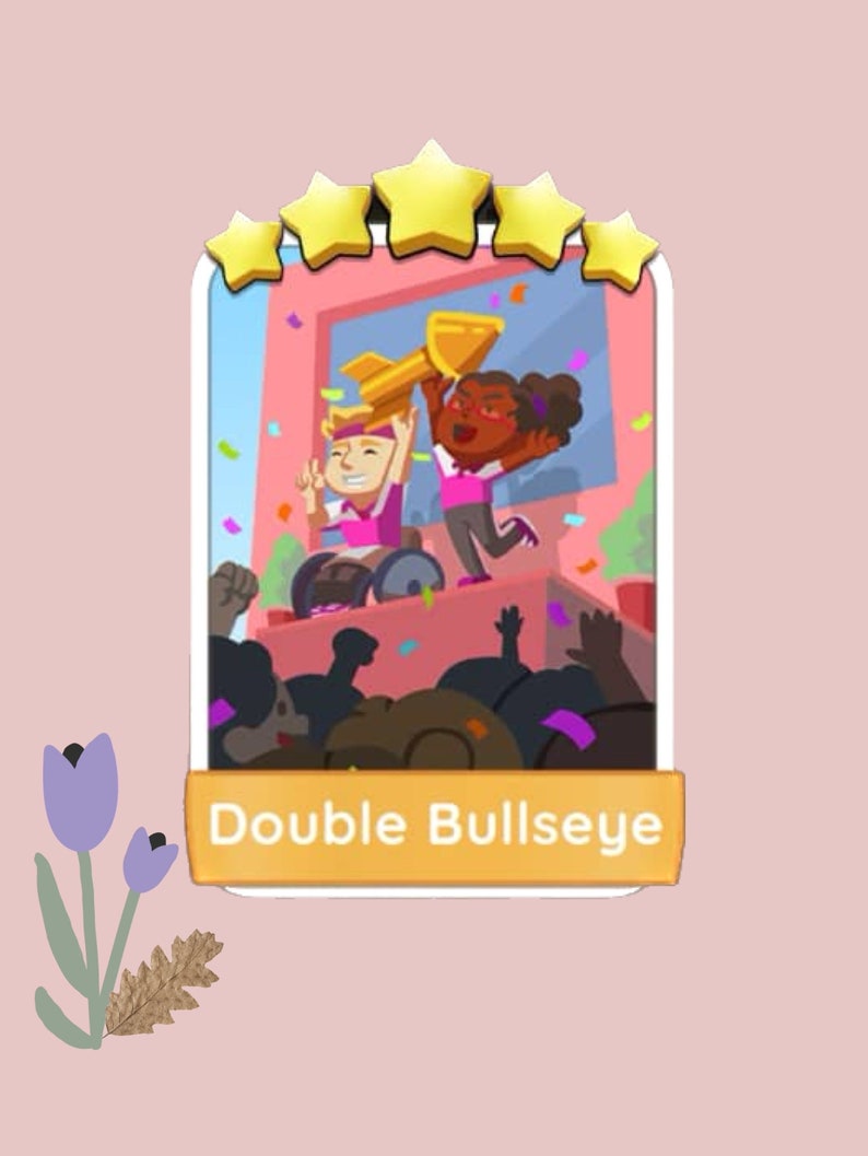 Monopolygo Double Bullseye 5star Sticker - Etsy