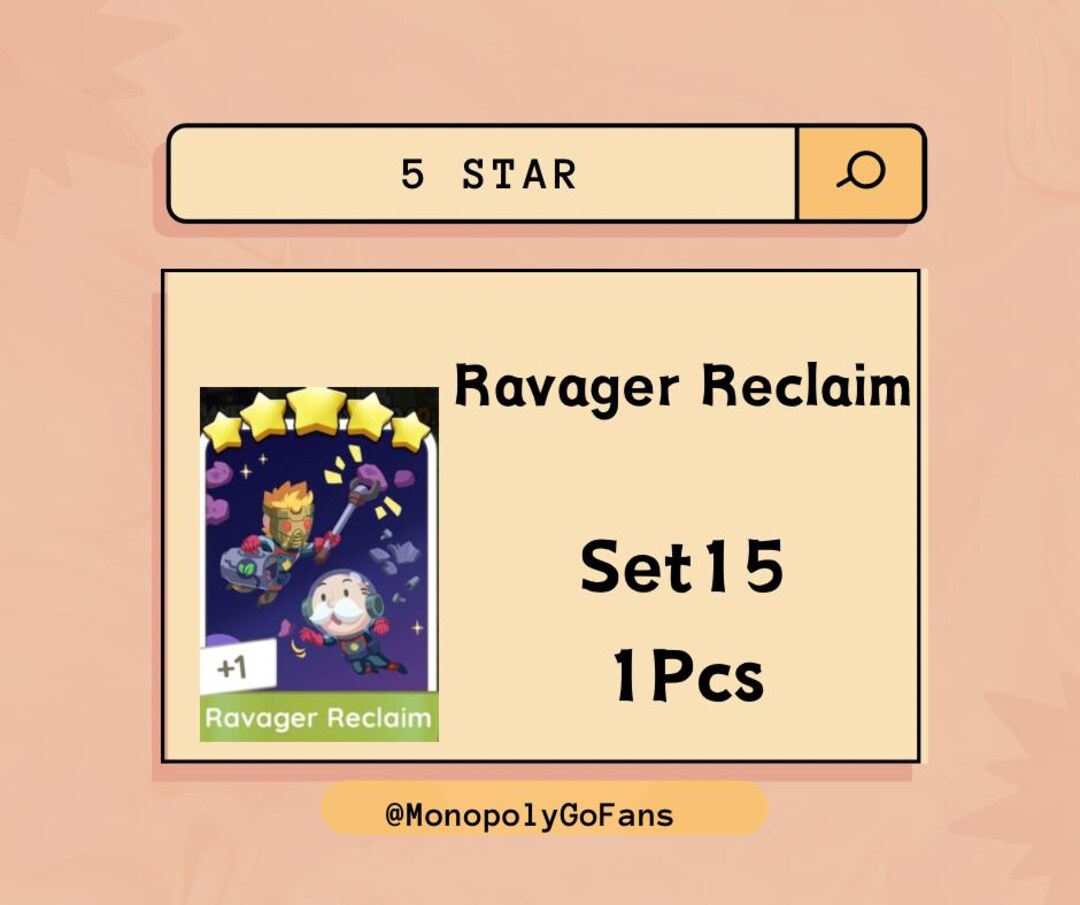 Monogo Ravager Reclaim 5 Star Sticker set 15 - Etsy