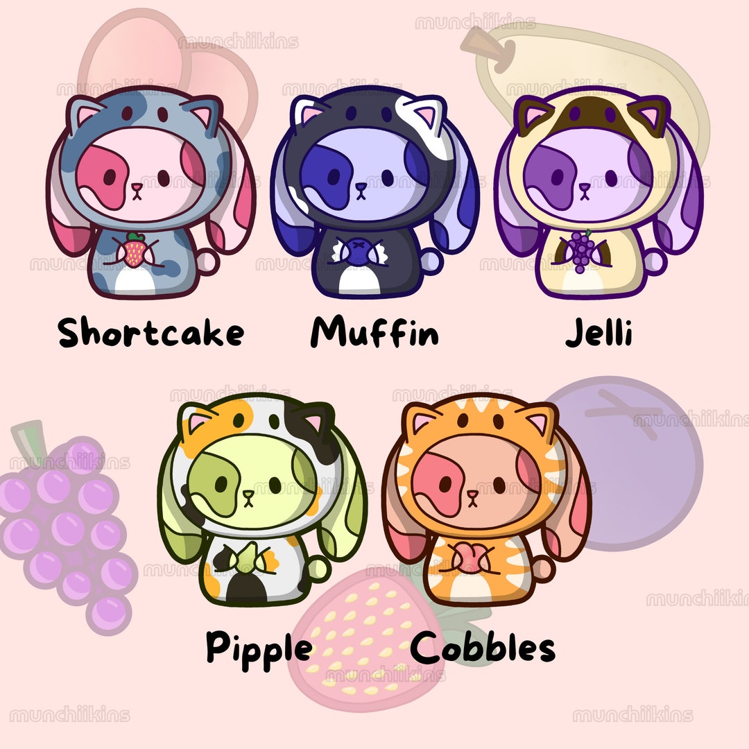 Cute Kitty Bunny Vinyl Sticker | Glossy and Water-resistant ...