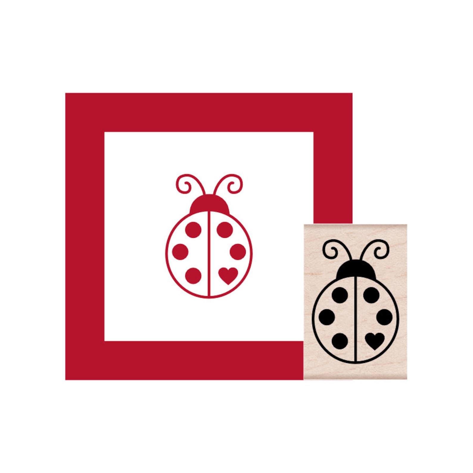 Ladybug Rubber Stamp - Etsy