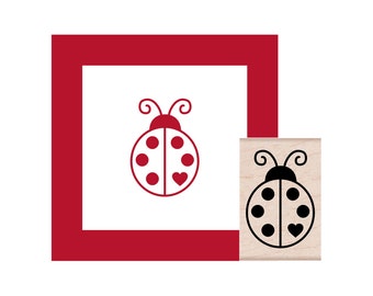 Personalized Ladybug Rubber Stamp - Etsy