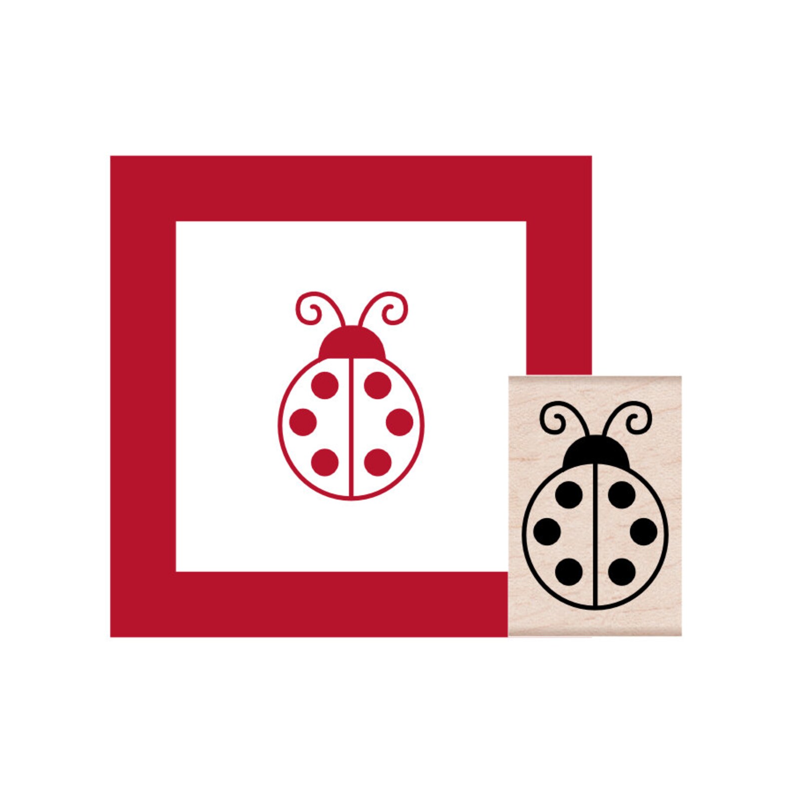Ladybug Rubber Stamp - Etsy