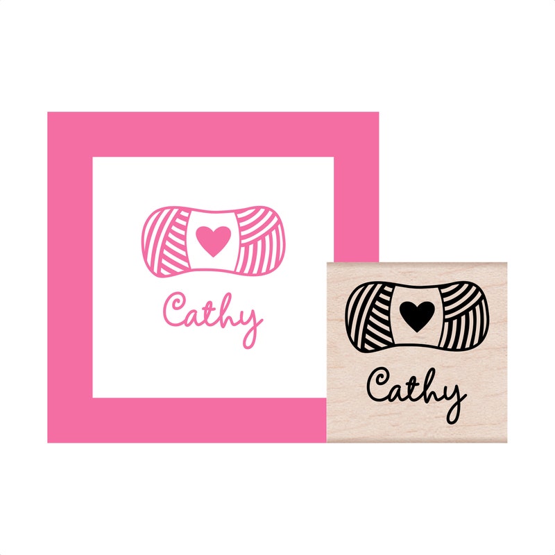 Yarn Rubber Stamp - Etsy